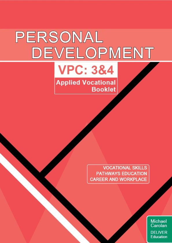 Personal Development VPC: 3&4 Applied Vocational Booklet